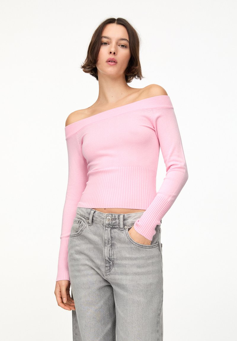 PULL&BEAR BARDOT - Strickpullover - light pink/rosa - Zalando.ch
