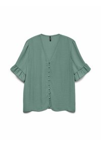 Vero Moda Curve VMCINGRID - Camicetta - laurel wreath/verde screziato ...