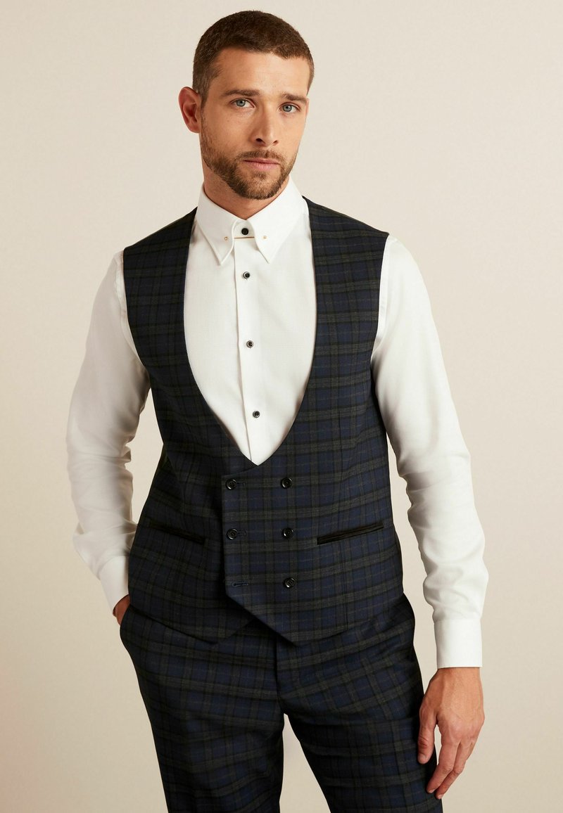 Next CHECK SUIT: WAISTCOAT - Anzugweste - blue/dunkelblau - Zalando.at