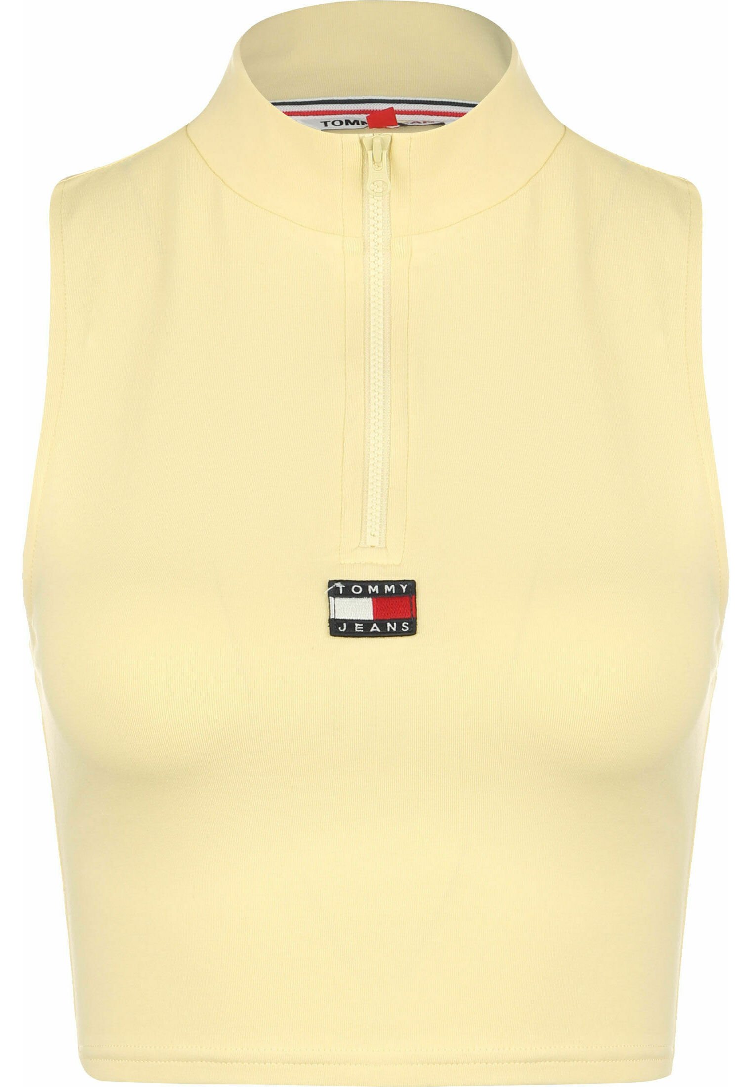 Tommy hilfiger yellow crop top store