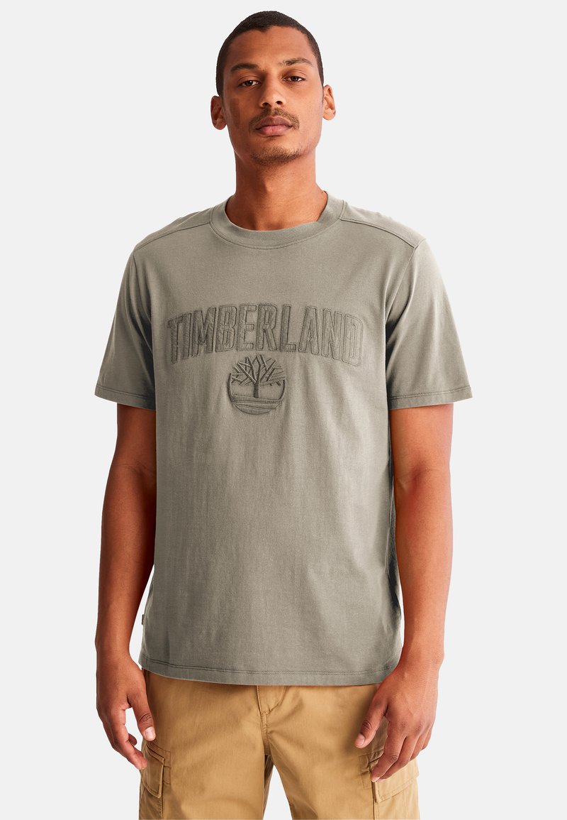 Timberland TEE - Print T-shirt - island fossil/beige - Zalando.de
