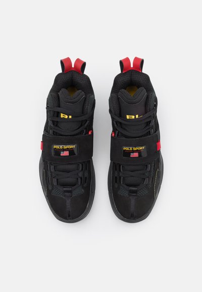 Polo Ralph Lauren PS100 HIGH-TOP SNEAKER - Sneakers basse - black/red ...