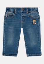 MOSCHINO BABY TROUSERS UNISEX - Vaqueros rectos - shadow blue/azul ...