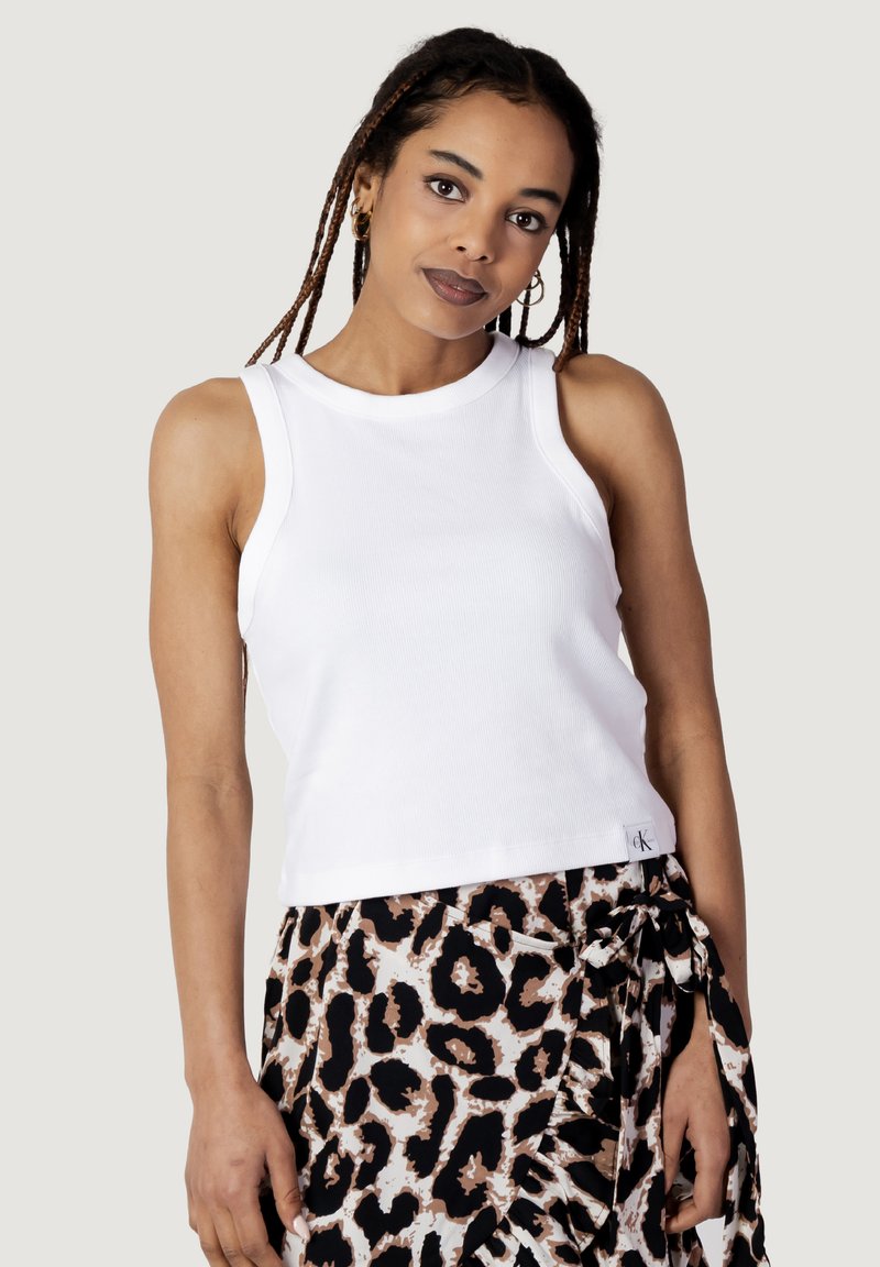Calvin Klein Jeans TAB - Top - white/weiß - Zalando.at