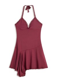 Bershka STRAPPY - Robe de jour - dark red/rouge foncé - ZALANDO.FR