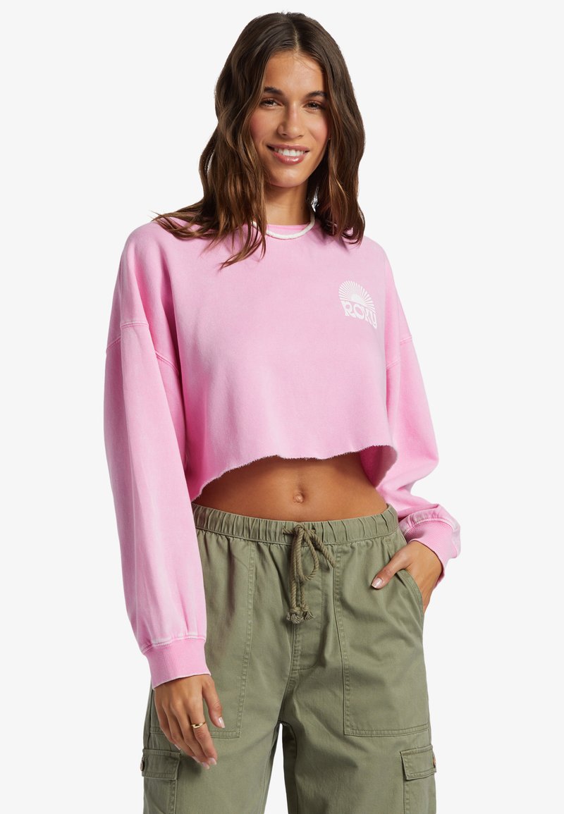 Roxy MORNING HIKE CROP - Sweatshirt - prism pink/pink - Zalando.ch