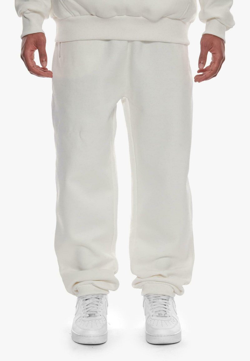 Dropsize SUPER HEAVY - Tracksuit bottoms - creamwhite/white - Zalando.ie