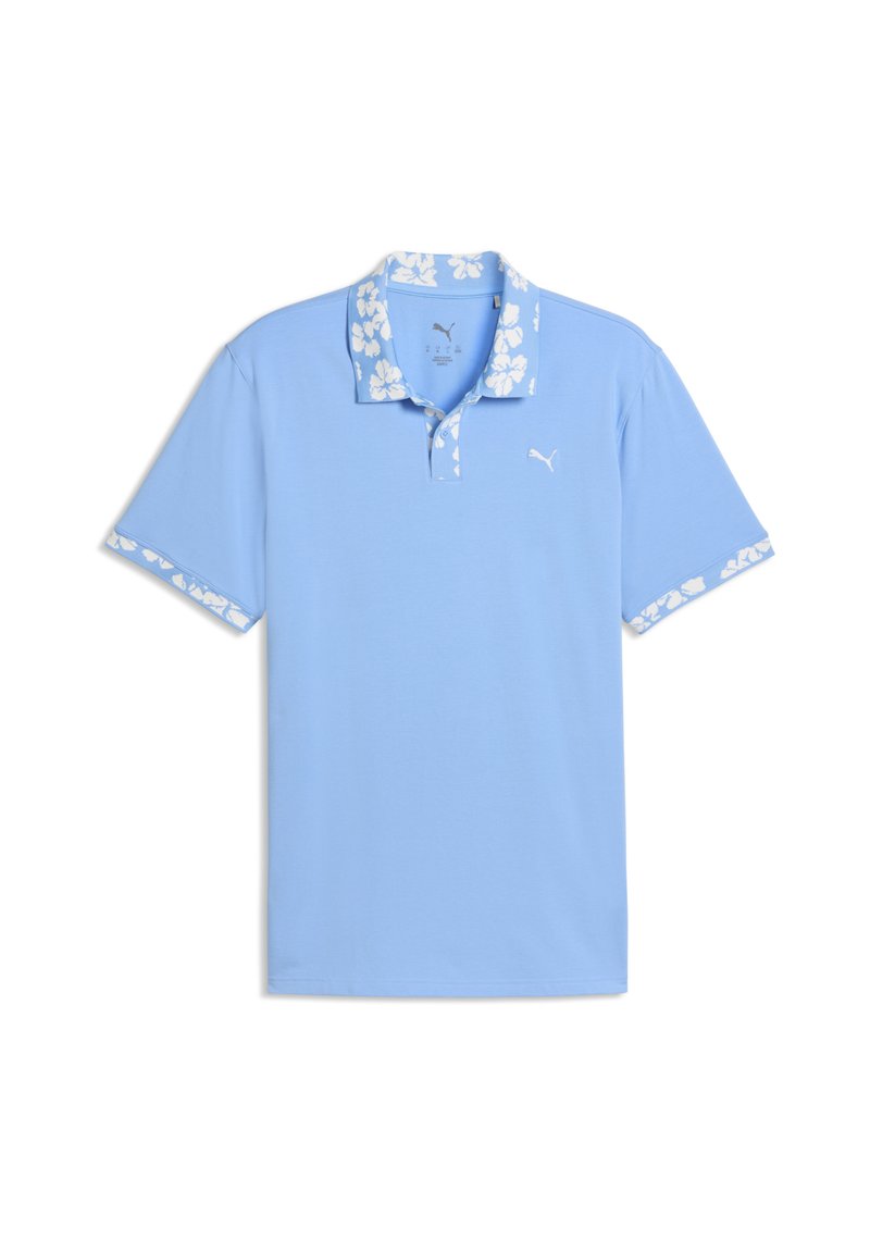 Puma FLORAL - Polo - team light blue-warm white/bleu clair - ZALANDO
