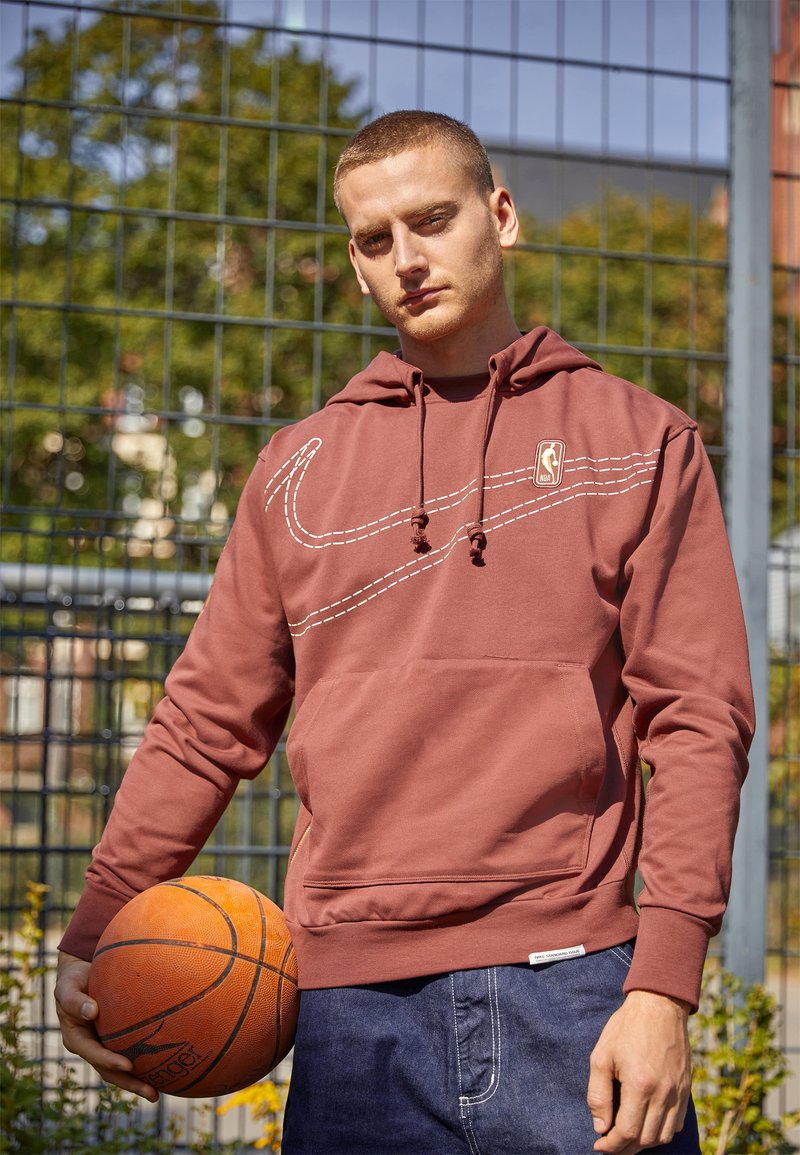 Nike Performance NBA - Jersey con capucha - dark pony/marrón - Zalando.es