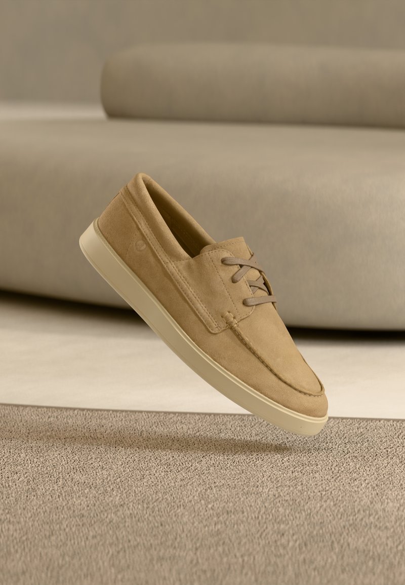 Clarks LOCKFORD - Sporty snøresko - dark sand/sand - Zalando.dk