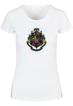 ABSOLUTE CULT HARRY POTTER NEON HOGWARTS CREST - T-Shirt print - white ...