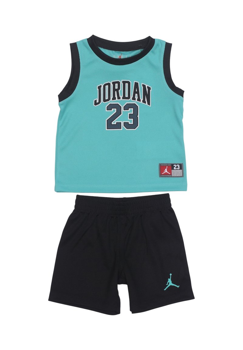 Jordan ENSEMBLE DEUX PIÈCES - Shorts - black and green/nero - Zalando.it