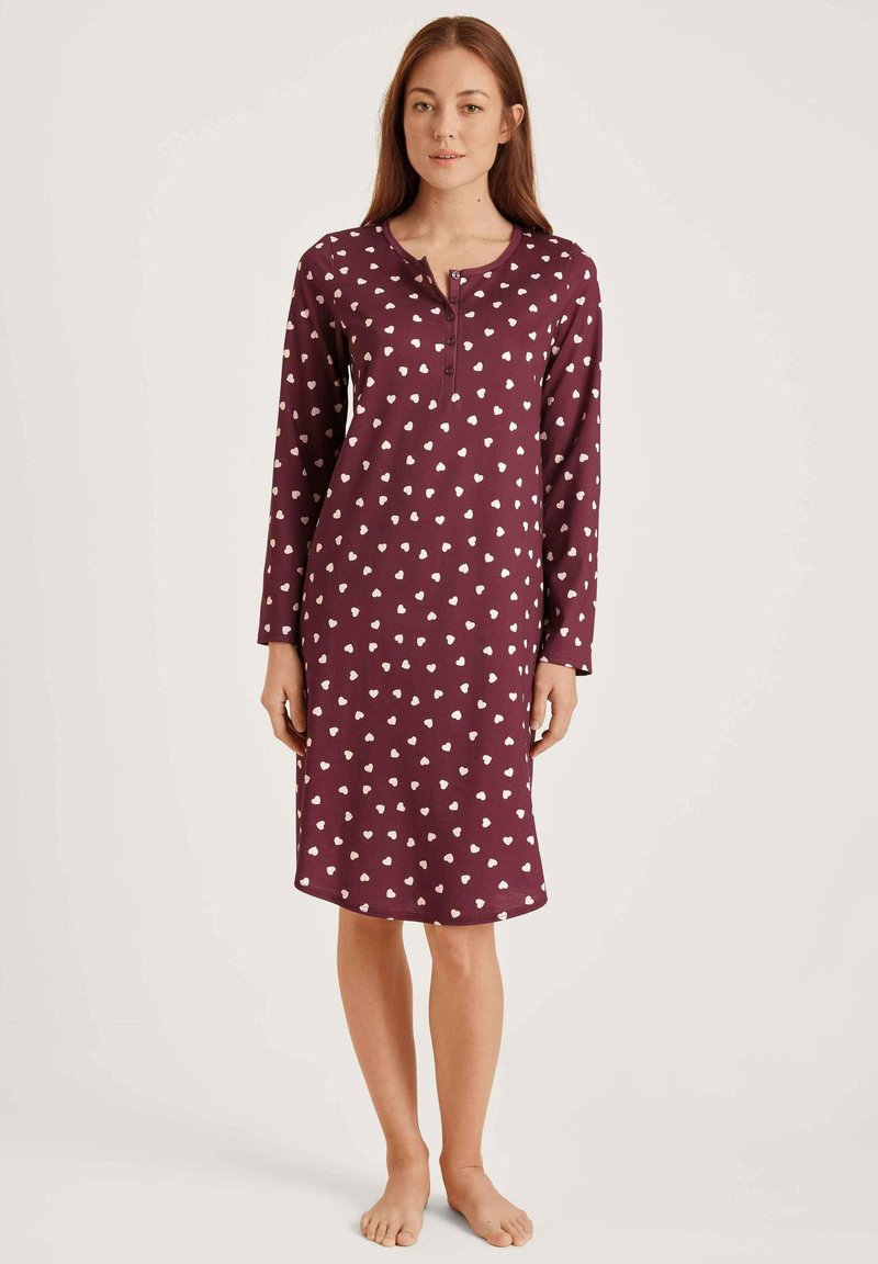 Calida LOVELY NIGHTS - Nachthemd - english red/bordeaux - Zalando.de