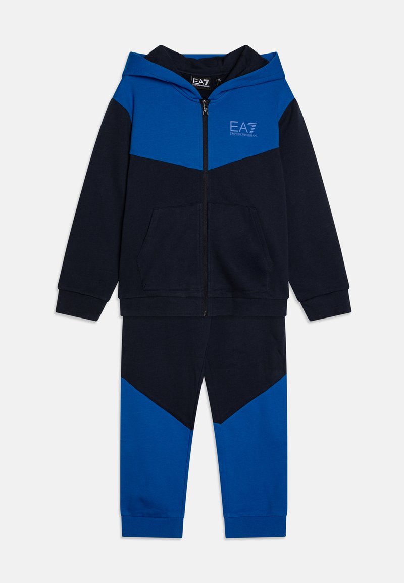 EA7 Emporio Armani TUTA SPORTIVA UNISEX - Tracksuit - blue/dark blue ...
