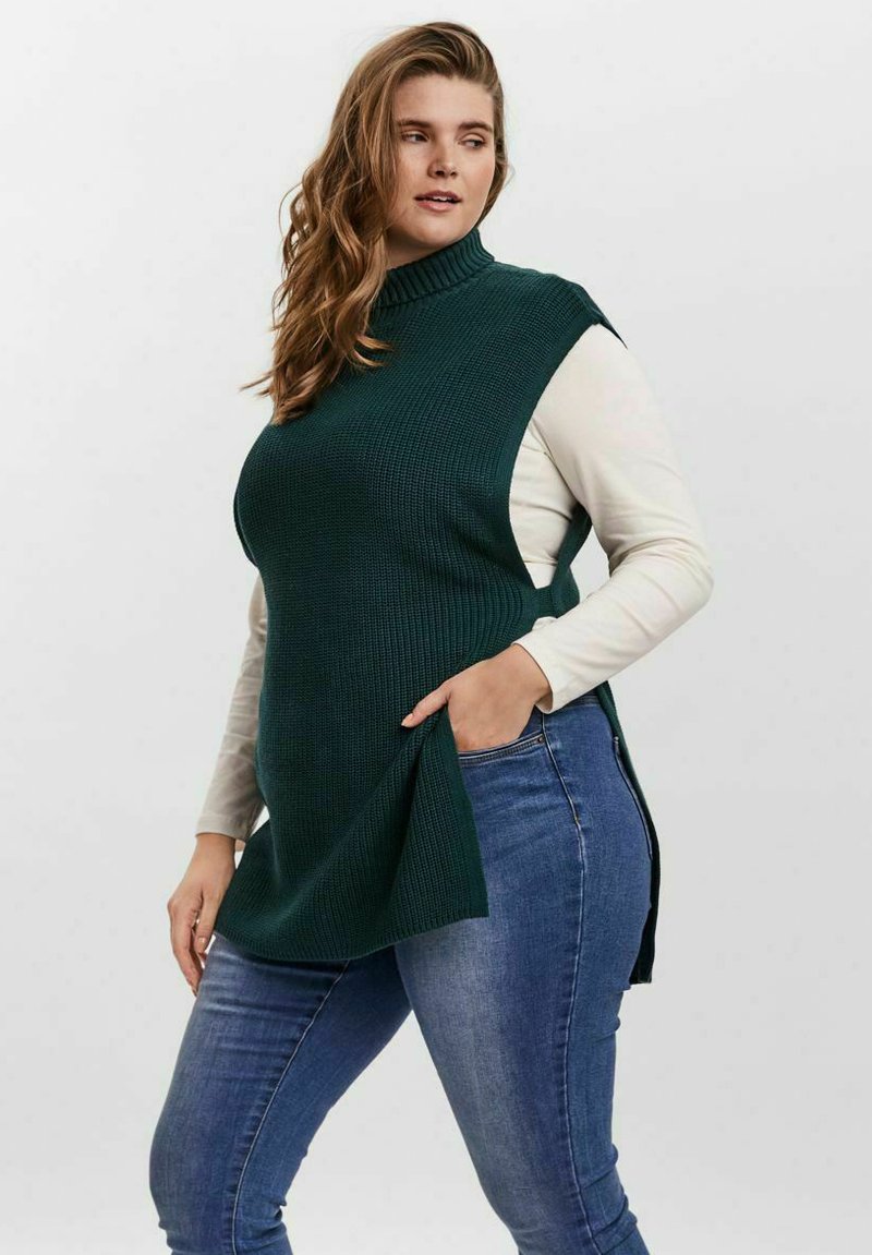 Vero Moda Curve Top - sea moss/grün - Zalando.de