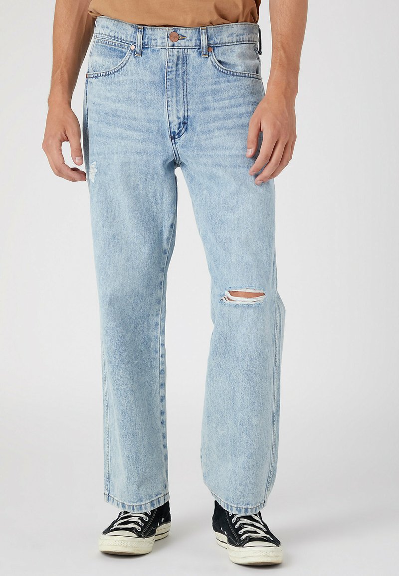 Wrangler REDDING - Jeans Relaxed Fit - ripped light wash/blue denim ...