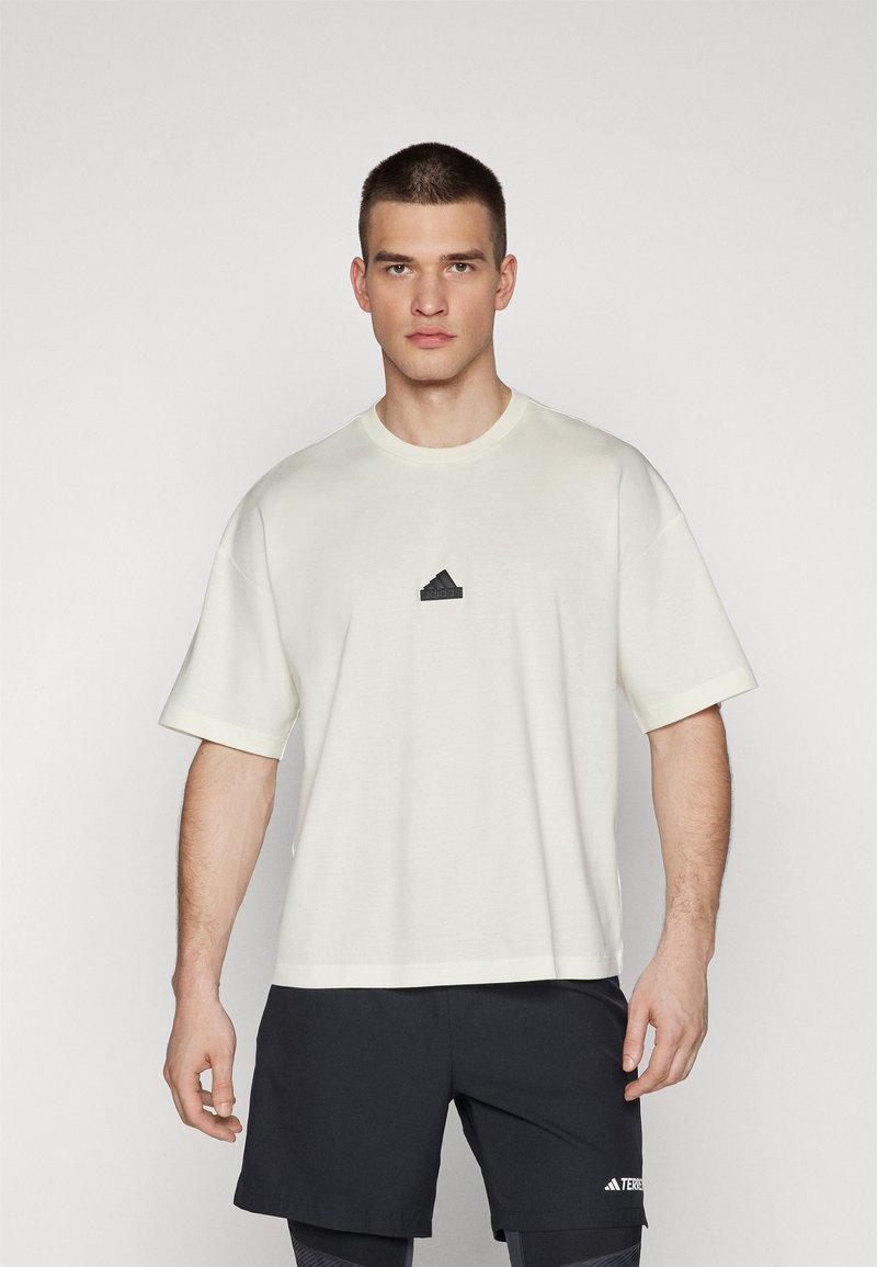 adidas Sportswear CE TEE - Basic T-shirt - off white/white - Zalando.ie