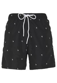 Urban Classics EMBROIDERY - Badeshorts - black/schwarz - Zalando.at