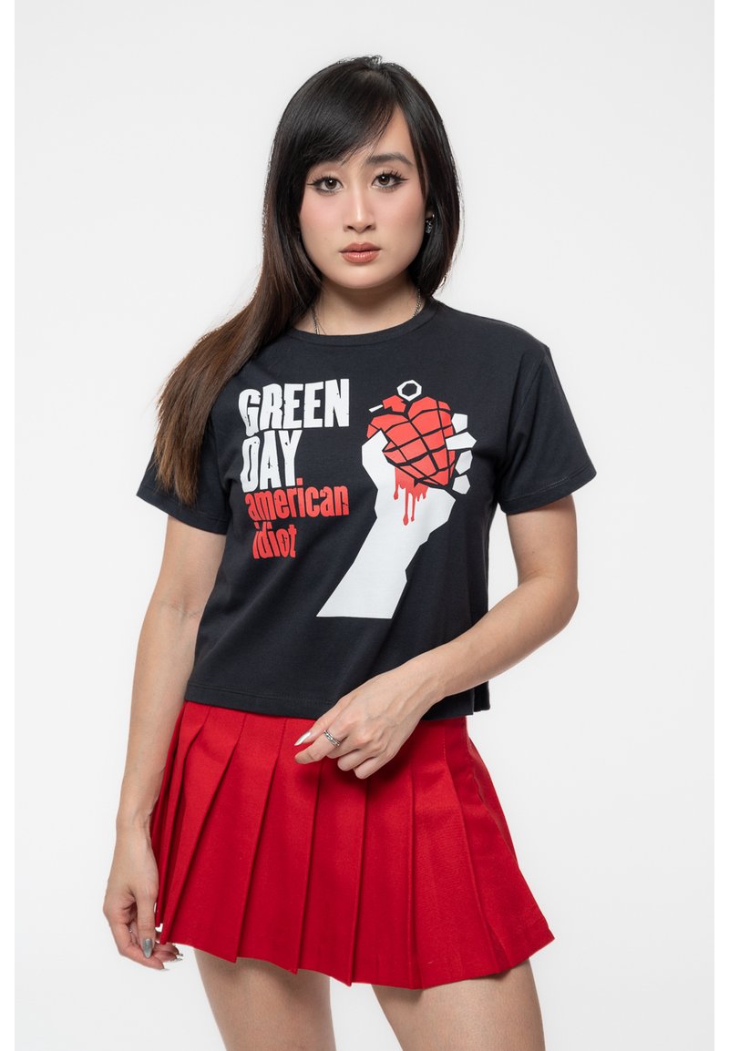 Paradiso Clothing GREEN DAY AMERICAN IDIOT - Print T-shirt - black ...