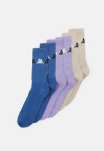 Kappa CREW SOCKS 6 PACK - Sportsocken - brown rice/lavender frost ...