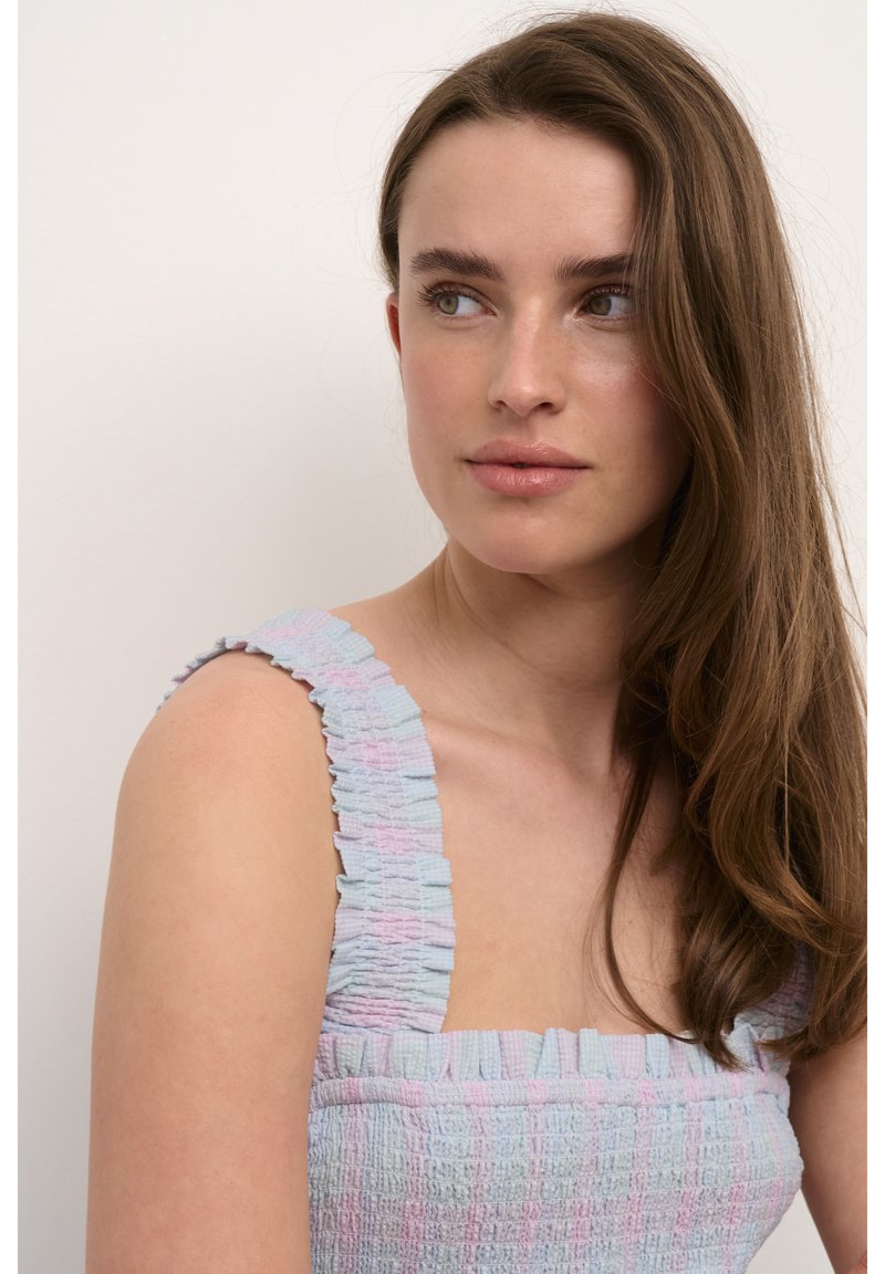 Karen by Simonsen IVETTEKB - Day dress - pink multi check/light blue ...