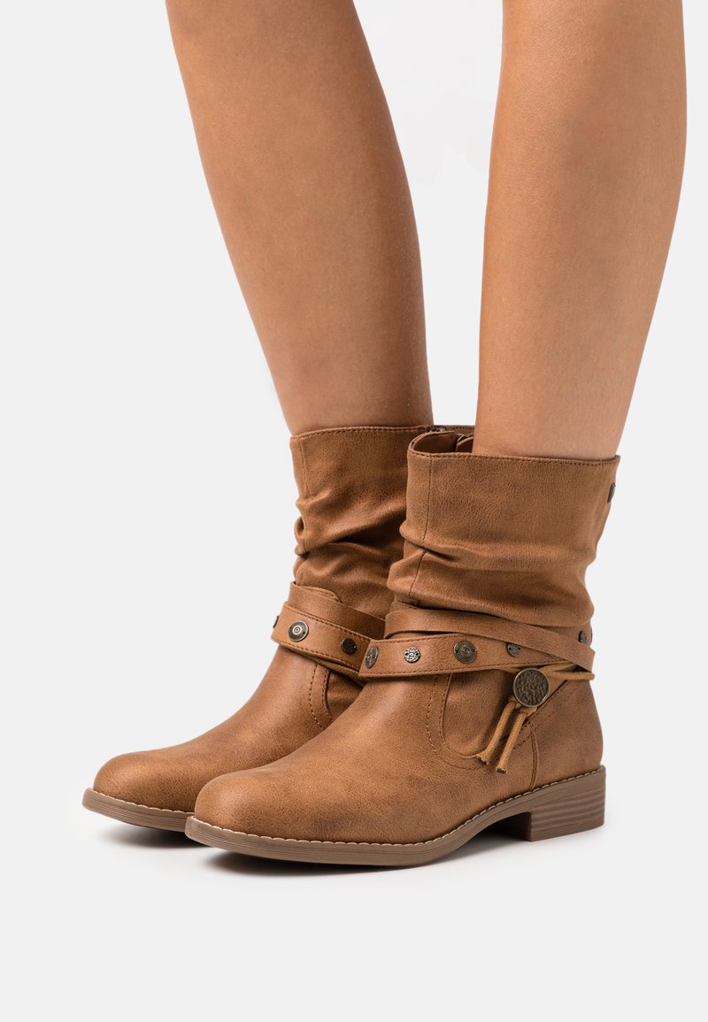 mtng PERSEA - Cowboy/biker ankle boot - brown - Zalando.de