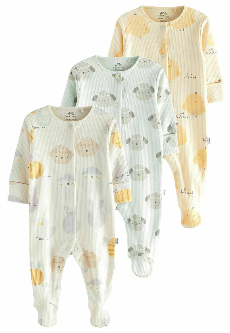 Next 3 PACK REGULAR FIT - Strampler - mint green lemon yellow/grün ...