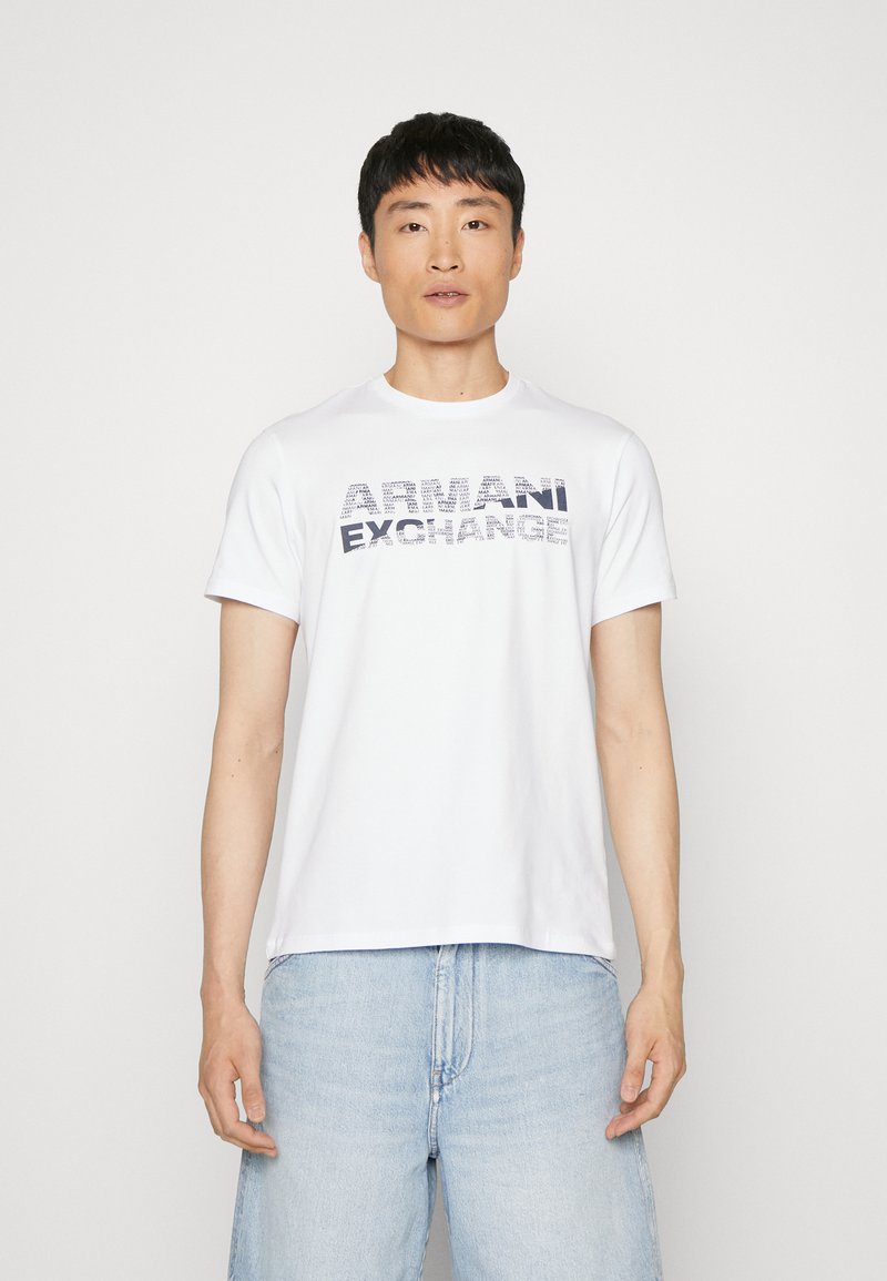 Armani Exchange T-shirts med print - white/hvit - Zalando.no