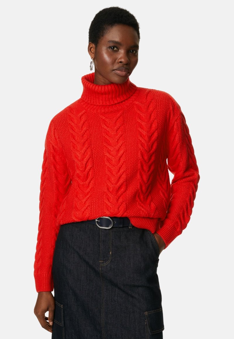 Marks & Spencer ROLL NECK - Trui - poppy/rood - Zalando.nl