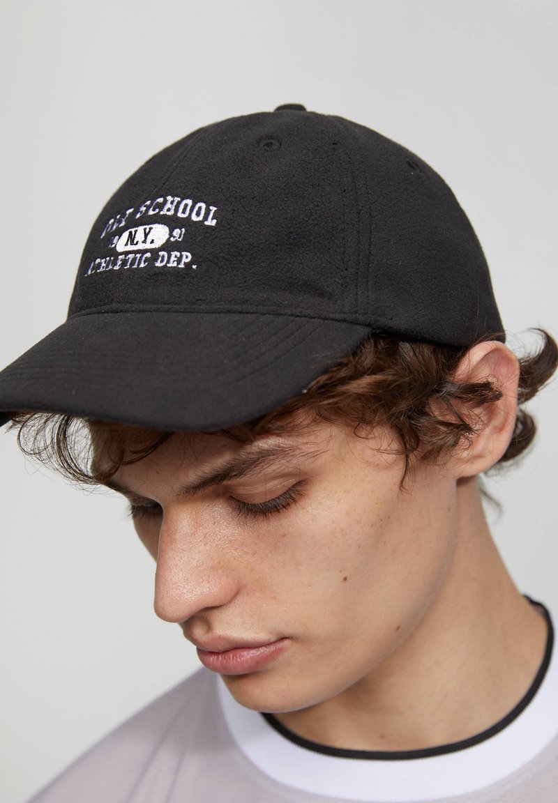 PULL&BEAR EMBROIDERED - Cap - mottled black - Zalando.de