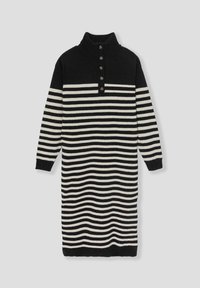 Promod Robe pull - rayé noir/noir - ZALANDO.FR
