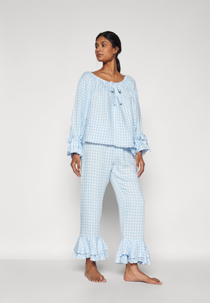 Sleeper CHA CHA LOUNGE - Nachtwäsche Set - blue vichy/blau - Zalando.de