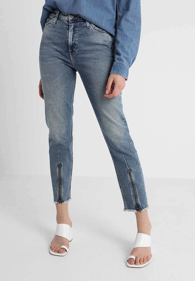 Lee Jeans Straight Leg - blue denim - (Pre-owned) - Zalando.at