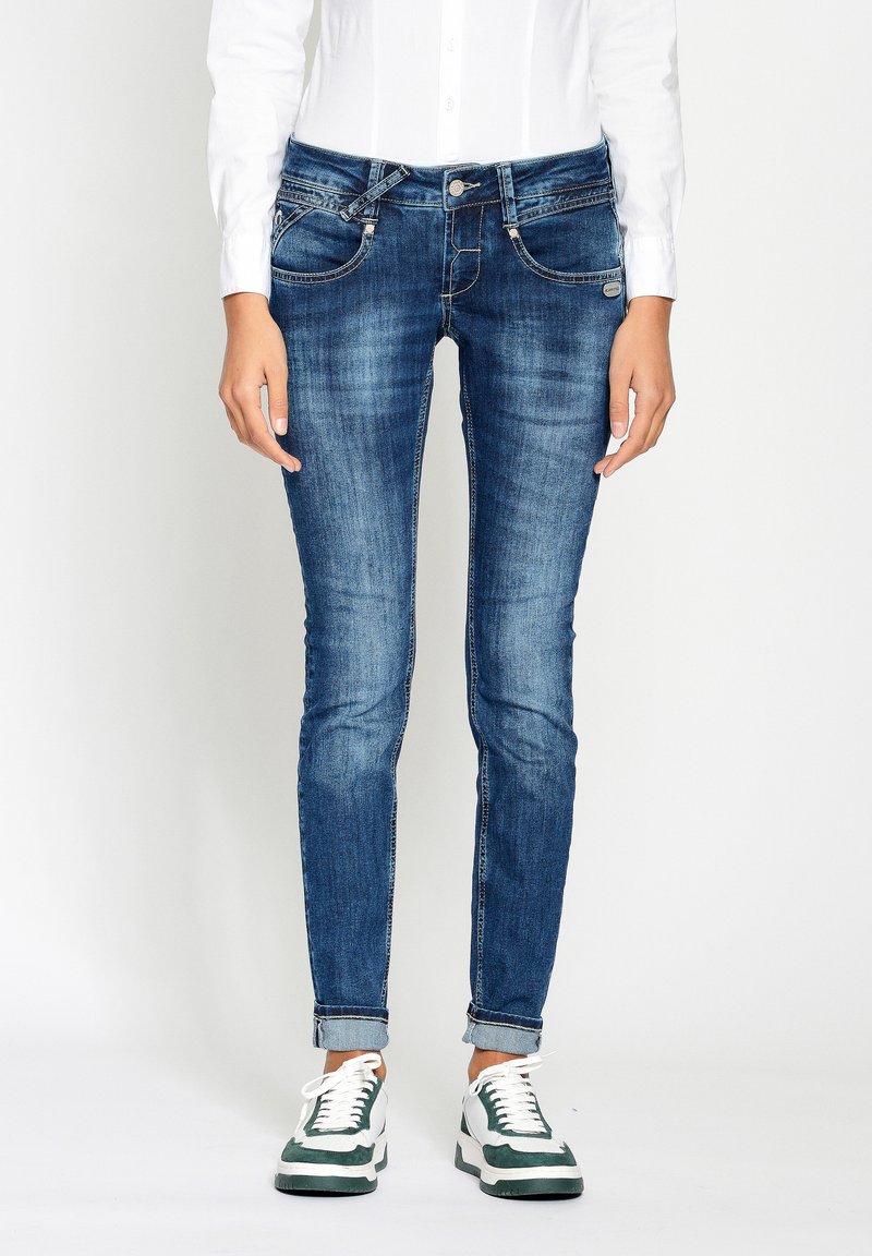 Gang 94NENA - Slim fit jeans - mid blue authentic/blue denim - Zalando