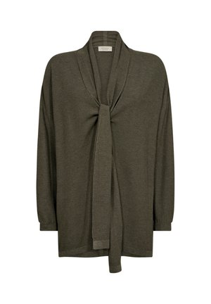 YAS YASASSI WRAP CARDIGAN - Kofta - birch/offwhite - Zalando.se