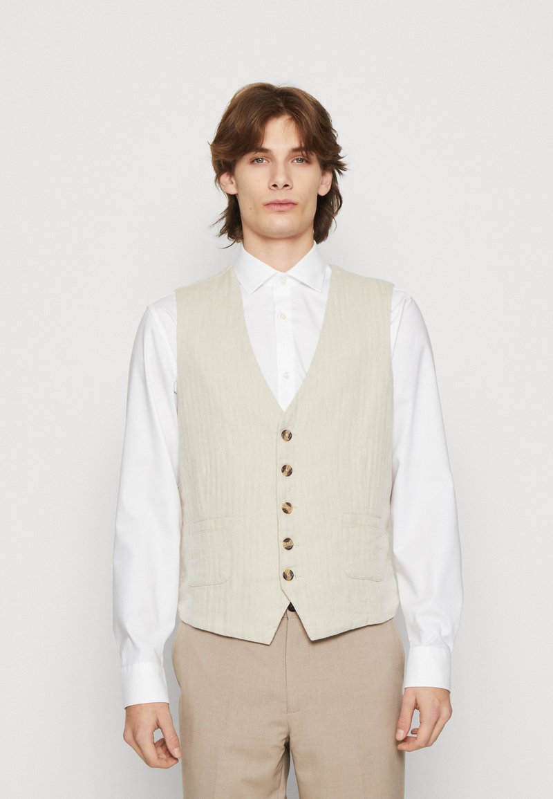Lindbergh WAISTCOAT - Waistcoat - light stone/stone - Zalando.ie