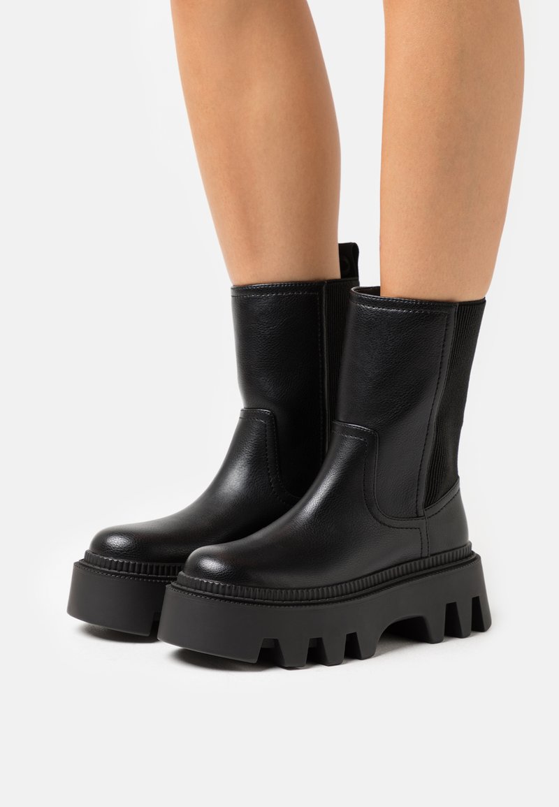 Buffalo FLORA CHELSEA - Plateaustøvletter - black/sort - Zalando.dk