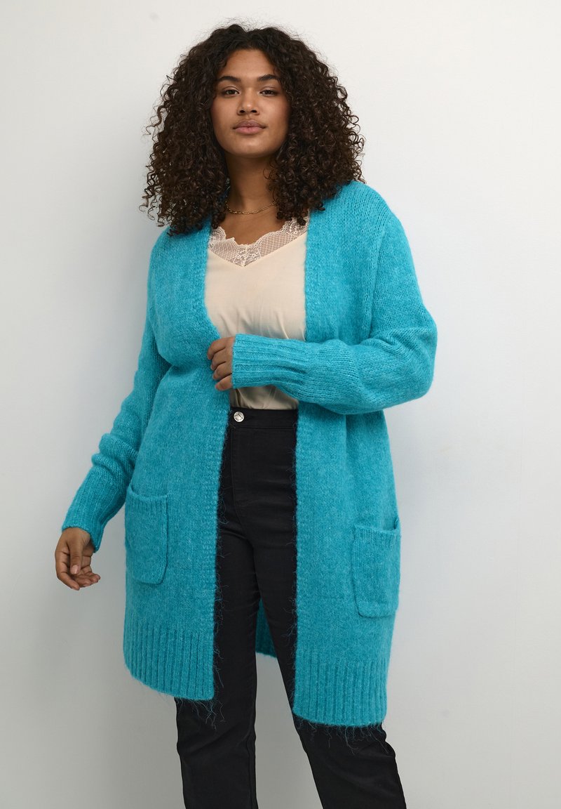 Kaffe Curve KCLIOMA - Kardigan/niebieski - Zalando.pl