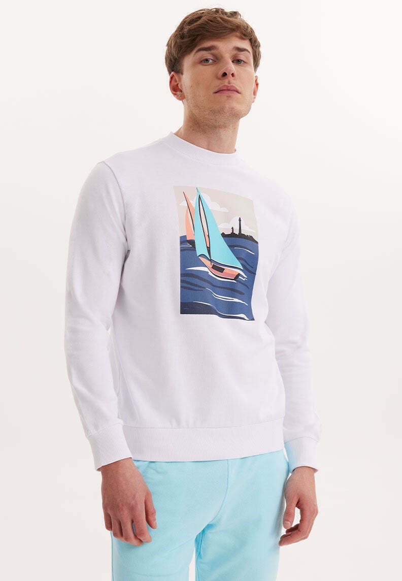 WESTMARK LONDON WMVIEW SAIL - Sweatshirt - white/hvid - Zalando.dk