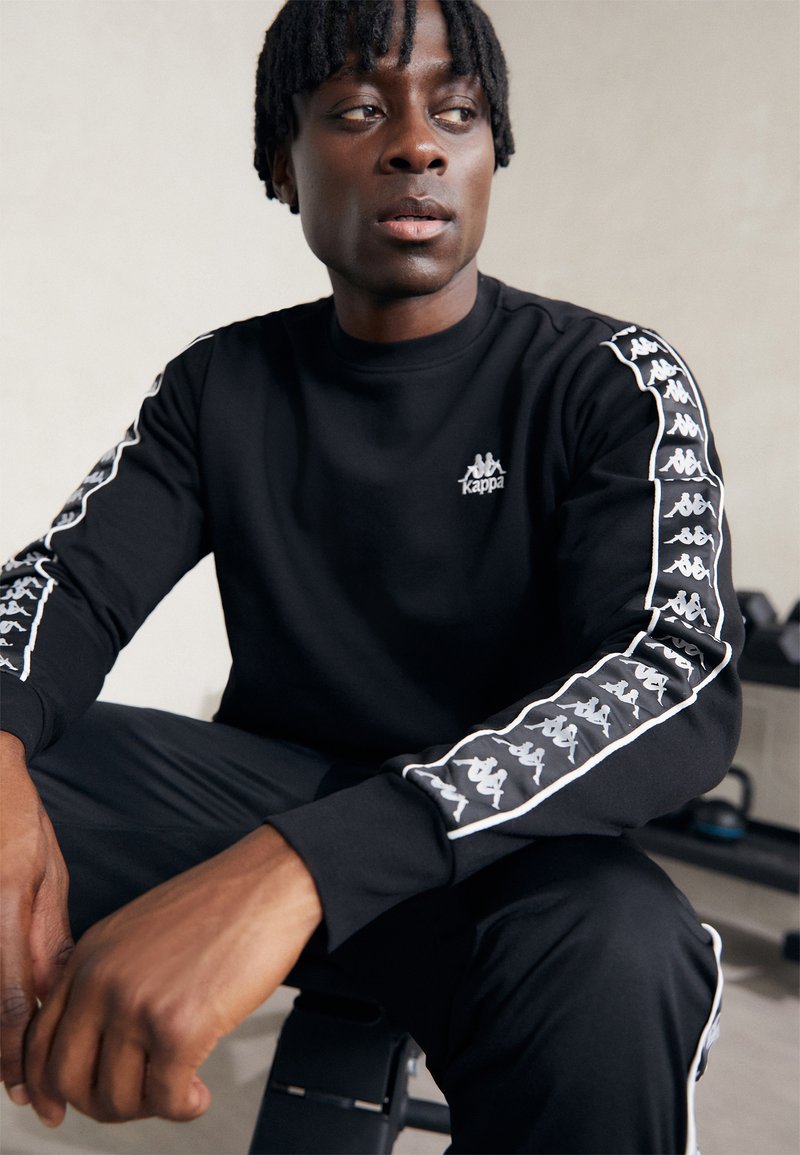Kappa Sweatshirt - caviar/black - Zalando.co.uk