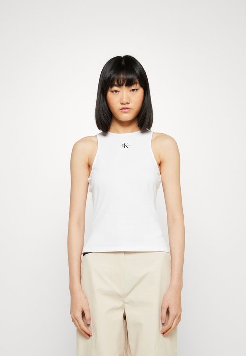Calvin Klein Jeans CK TANK - Top - bright white/weiß - Zalando.ch