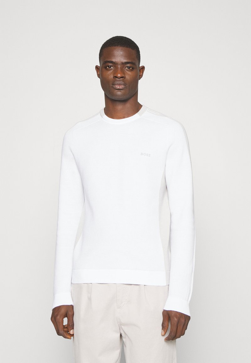 BOSS RINOS - Strickpullover - white/weiß - Zalando.de