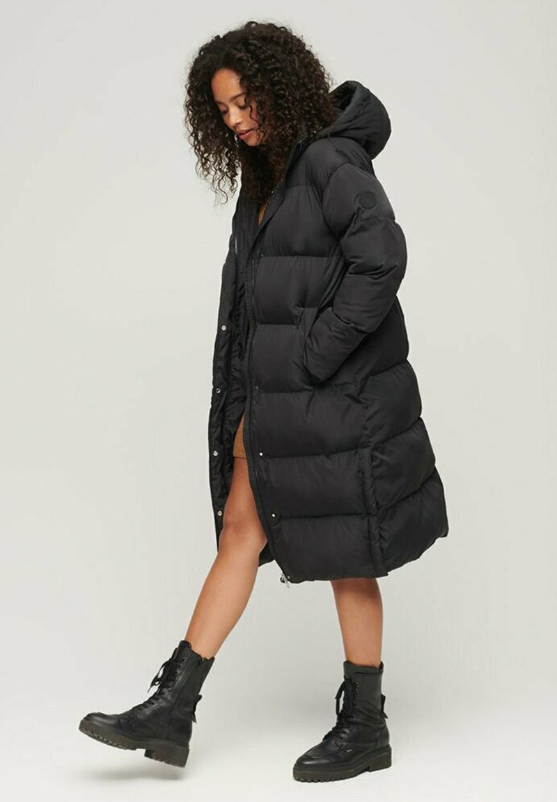 Superdry PUFFER - Winterjas - black/zwart - Zalando.nl