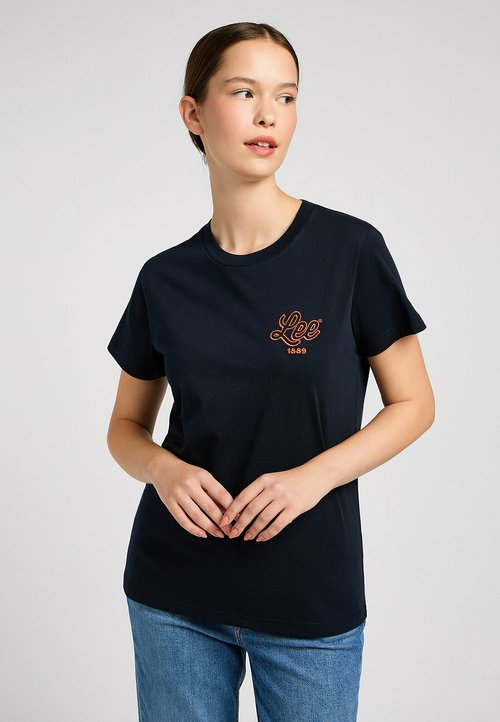 Lee LOGO TEE - T-Shirt print - black/schwarz - Zalando.ch