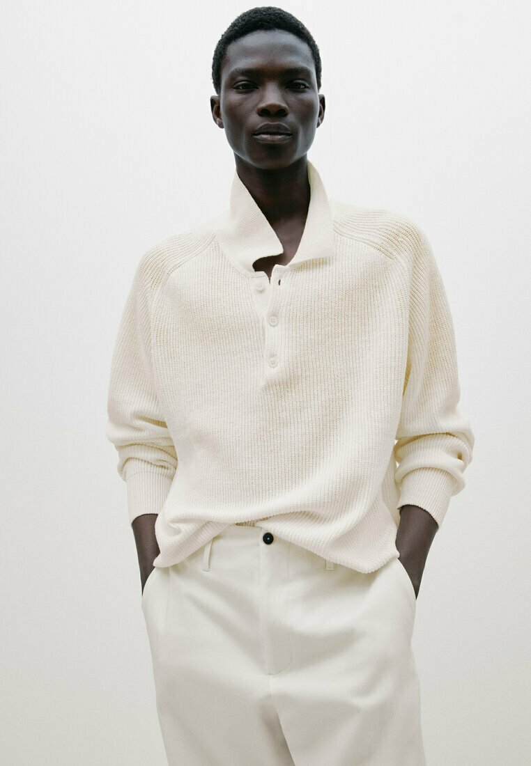 Massimo Dutti LIMITED EDITION - Long sleeved top - white - Zalando.de