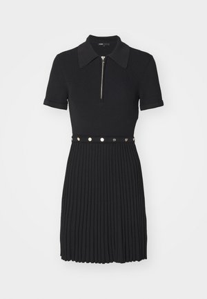 maje RELIQUE - Stickad klänning - noir/svart - Zalando.se