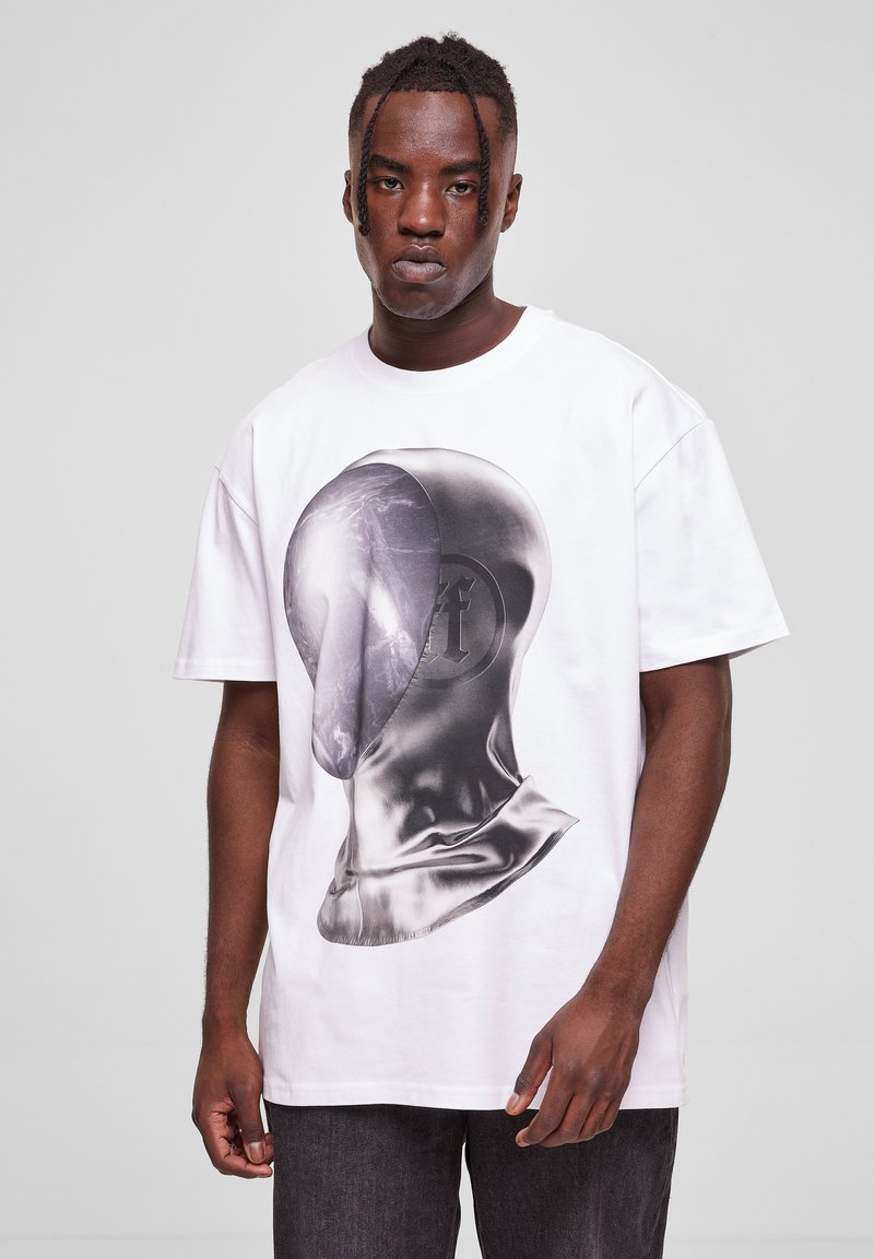Forgotten Faces DISTANT HEAVY OVERSIZED TEE - Print T-shirt - black ...