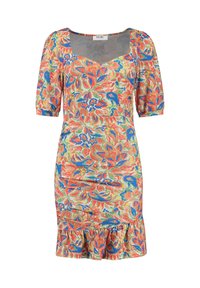 Shiwi JAMIE - Robe fourreau - orange sicilian flower/orange - ZALANDO