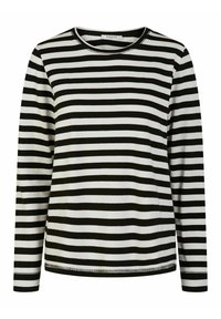 Pieces RAYURES - Langærmet T-shirt - black/sort - Zalando.dk