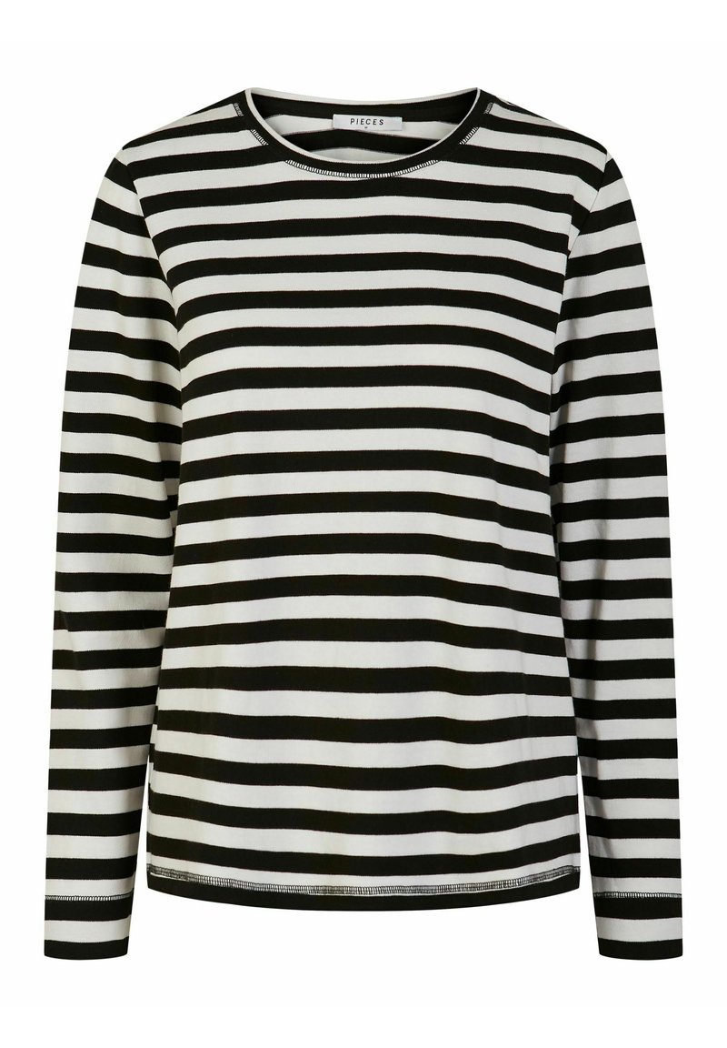 Pieces RAYURES - Longsleeve - black/zwart - Zalando.nl